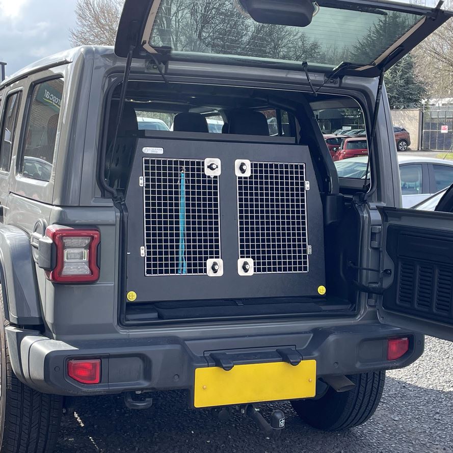 Jeep Wrangler 2018-Present Dog Car Crate — DT BOXES