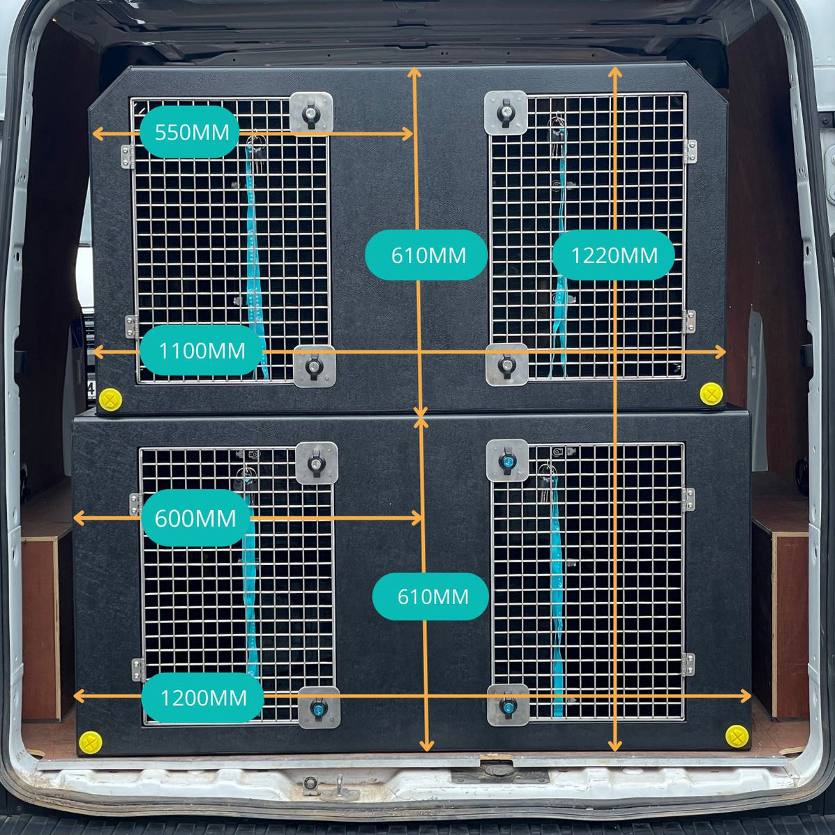 Dog Van Kit | Toyota Proace | 2017> | Double stack | DT VM1 — DT BOXES